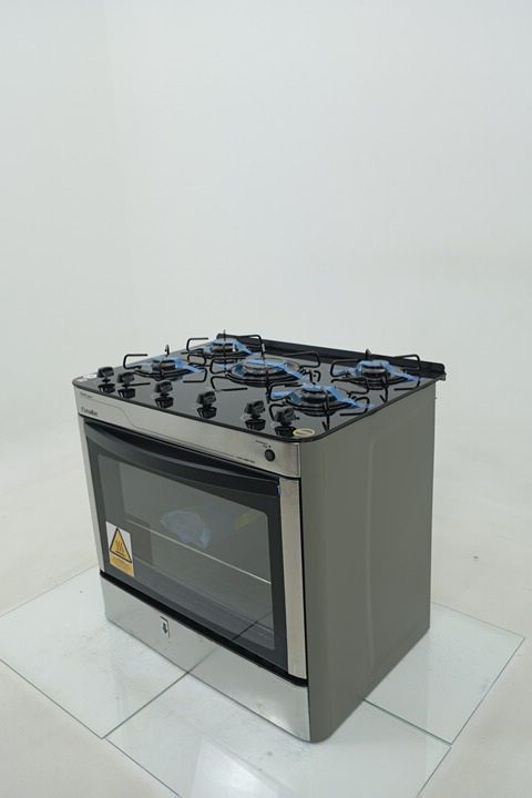 Fogao Esmaltec Agata Glass A Gas C/ Acendimento Automatico E Super ...