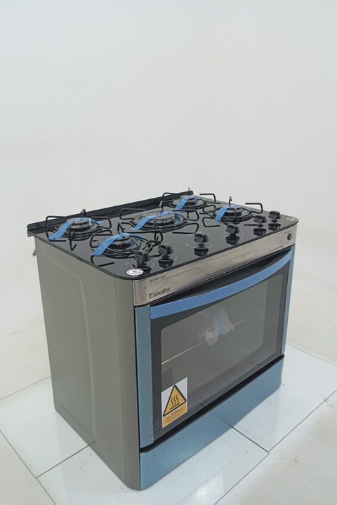 Fogao Esmaltec Agata Glass A Gas C/ Acendimento Automatico E Super ...
