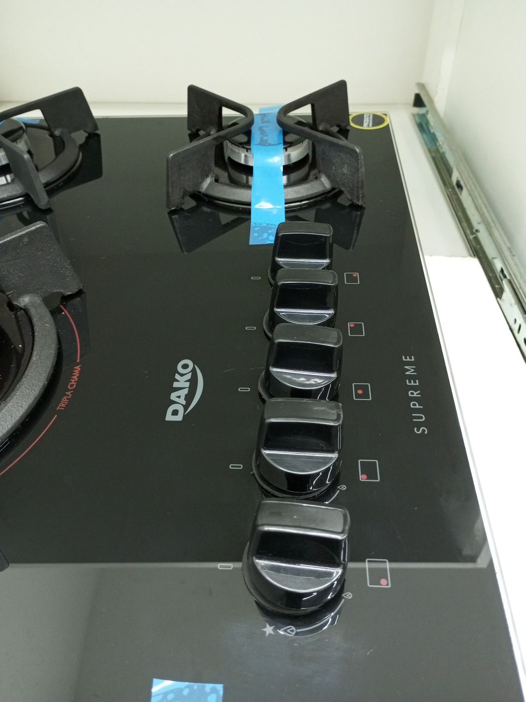 Cooktop Dako A Gas Sumpre 5 Bocas - Preto - TudoBônus