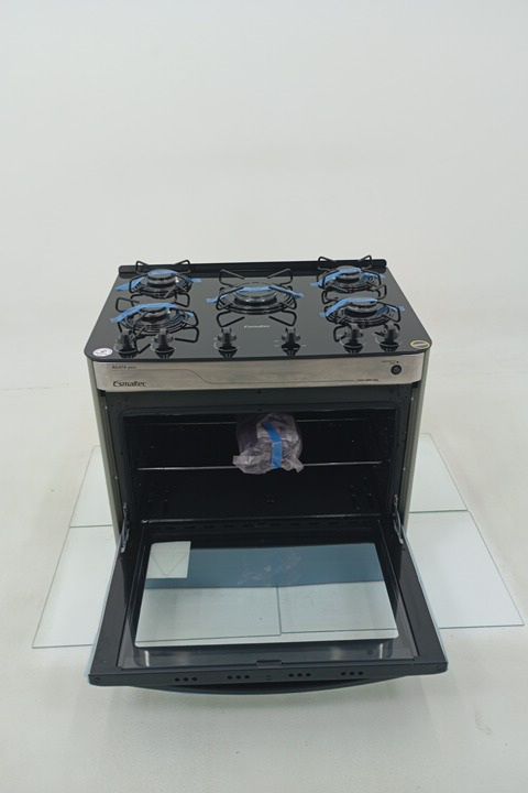 Fogao Esmaltec Agata Glass A Gas C/ Acendimento Automatico E Super ...