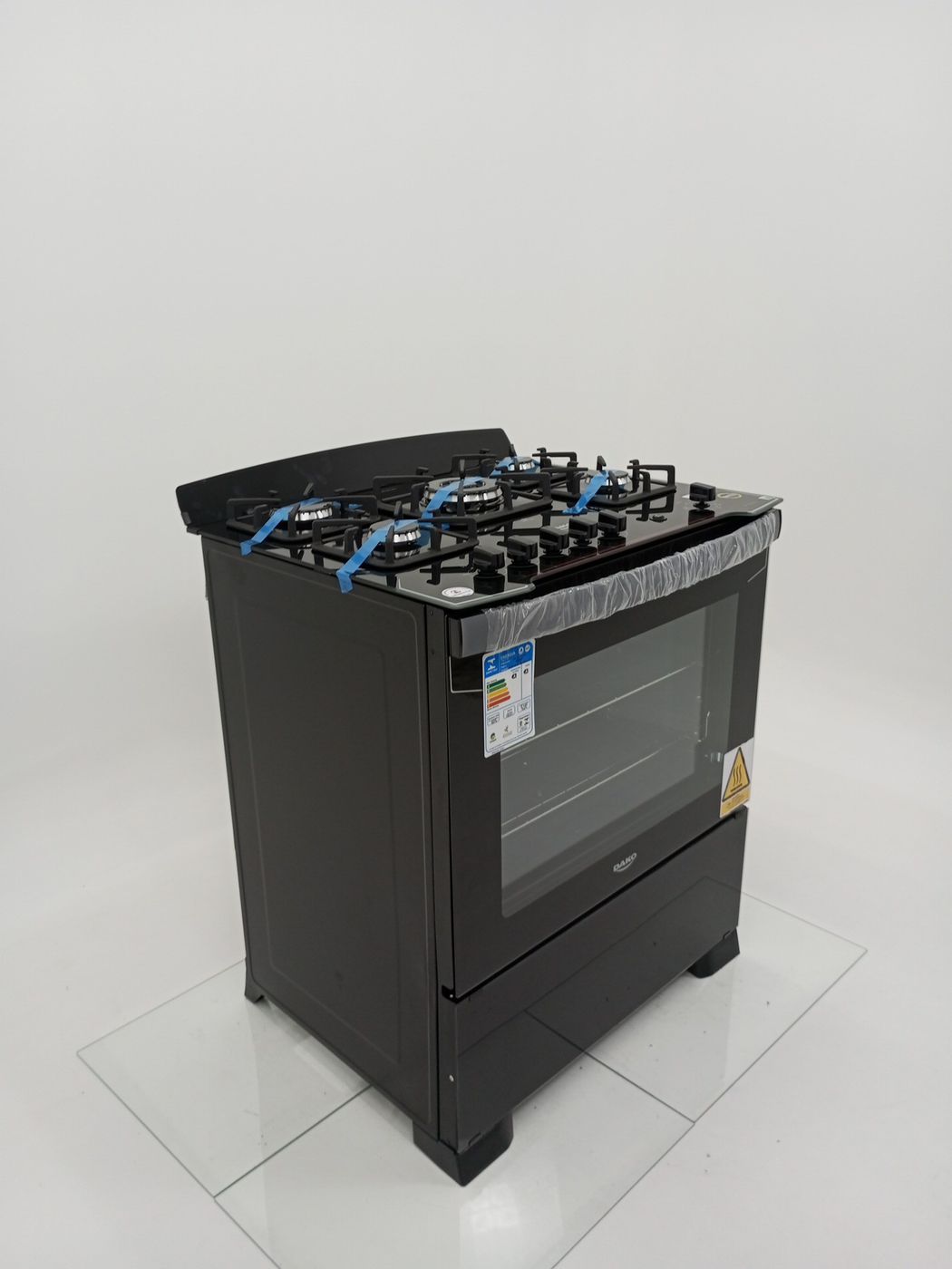 Fogao Dako Diplomata 5 Bocas Com Frente De Vidro Preto E Tripla Chama - Preto - TudoBônus