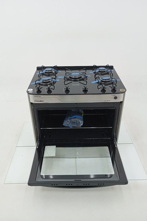 Fogao Esmaltec Agata Glass A Gas C/ Acendimento Automatico E Super ...