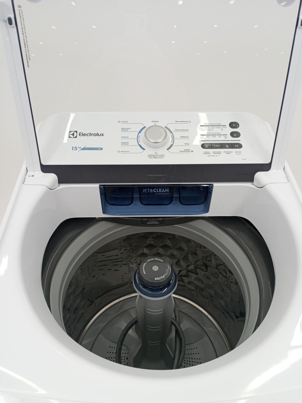 Lavadora Electrolux Top Load Led15 Essential Care - Branco - TudoBônus